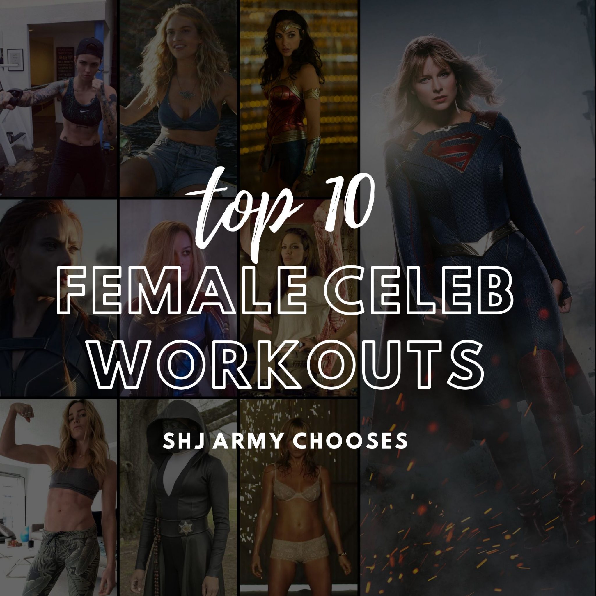 Top Ten Female Celebrity Workouts at Superhero Jacked