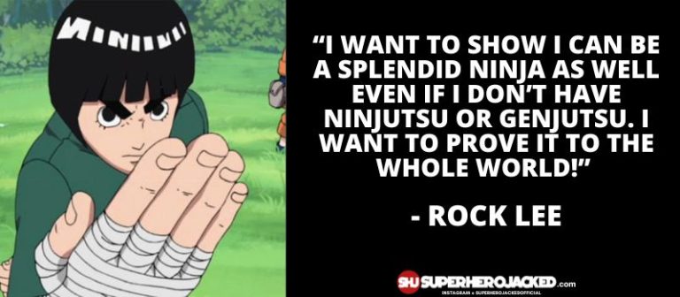 Top Ten Rock Lee Quotes: Best Rock Lee Motivational Quotes