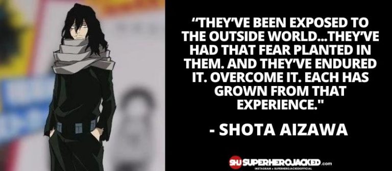 Top Ten Shota Aizawa Quotes The Best Eraserhead Quotes